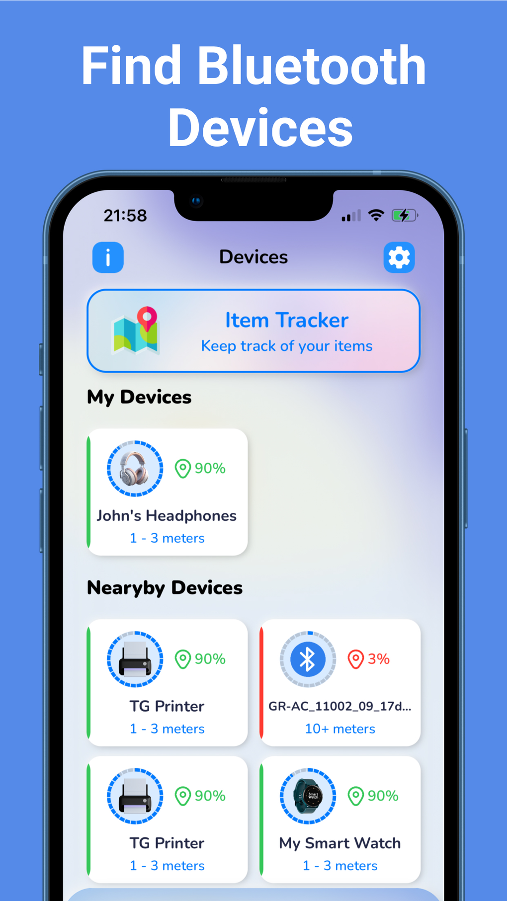 iPhone 용 Item Tracker - Find my headset - 다운로드