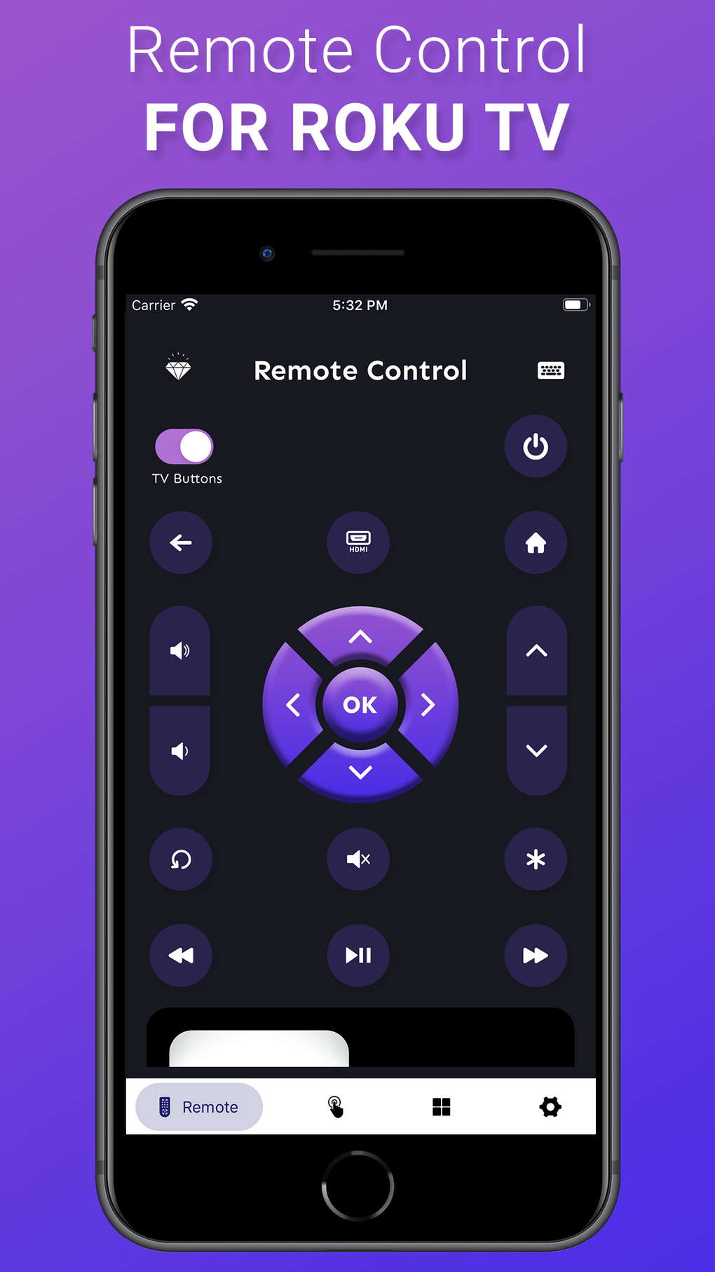 Roku Remote Control : Roki for iPhone - Download