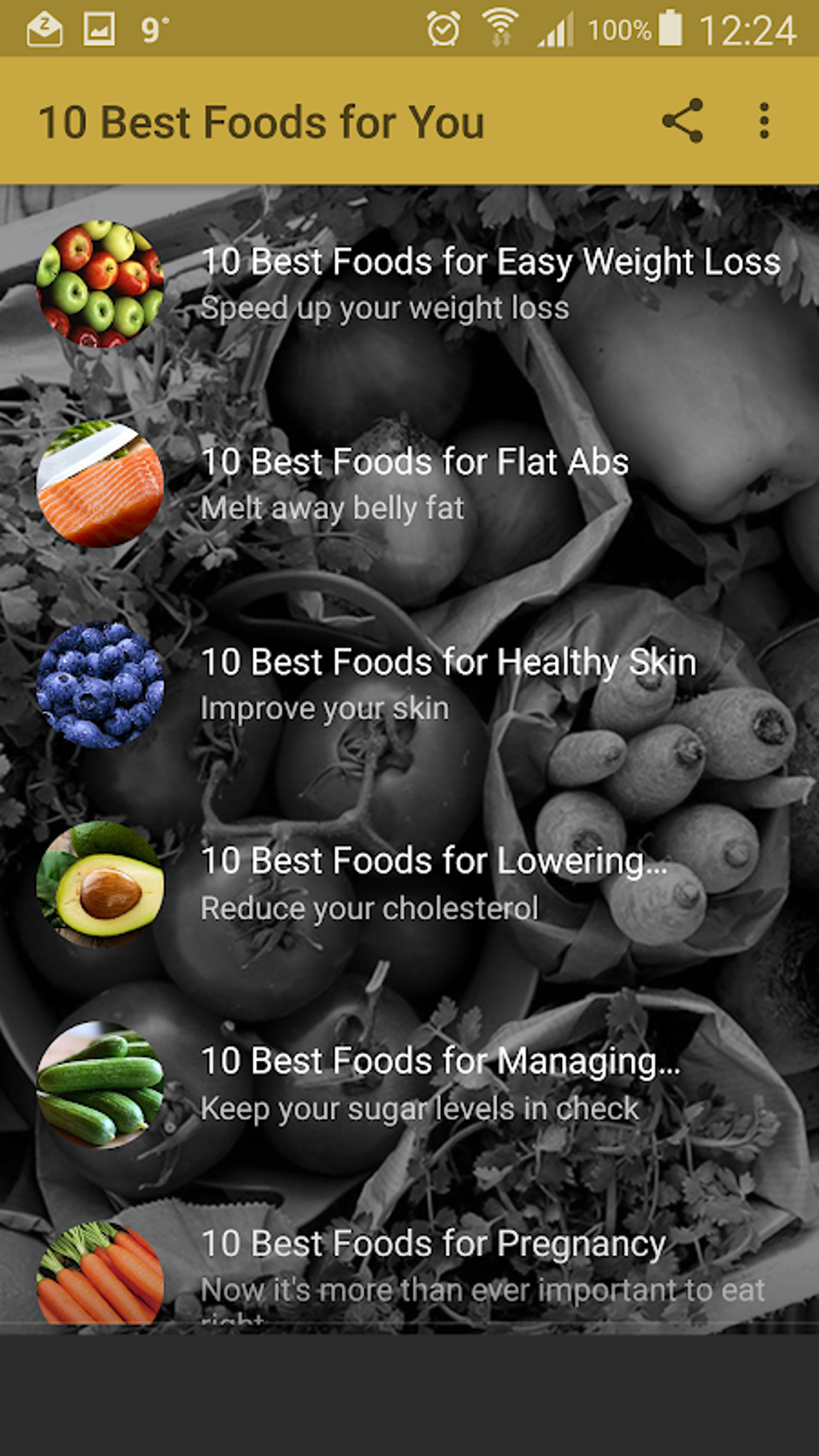10 Best Foods for You APK for Android - Download