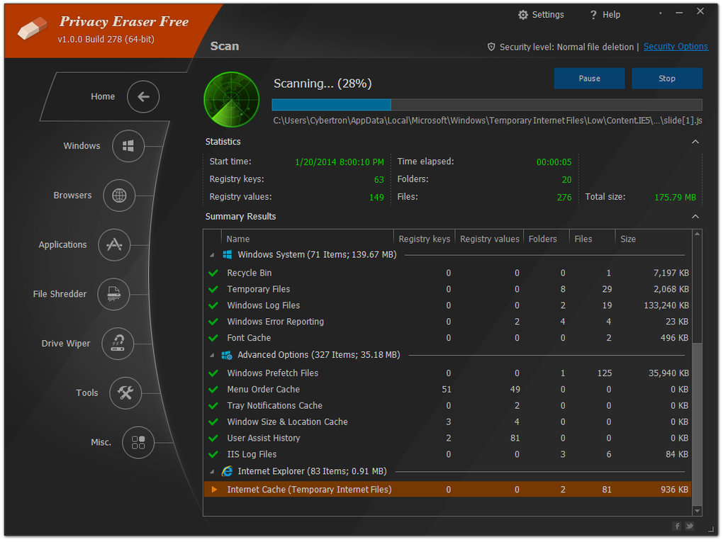 Privacy Eraser Portable - Download