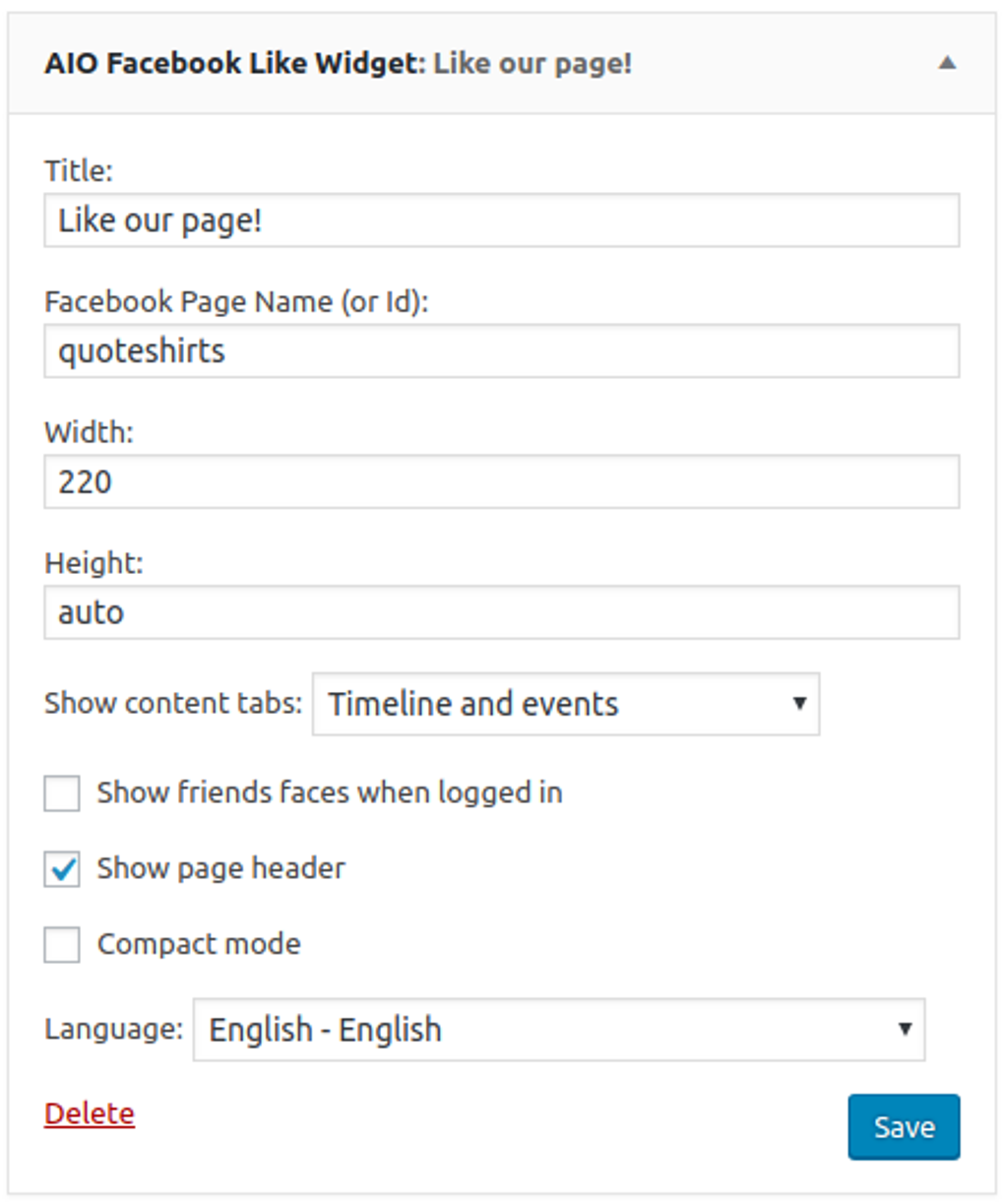 All-in-one Like Widget for WordPress - Download