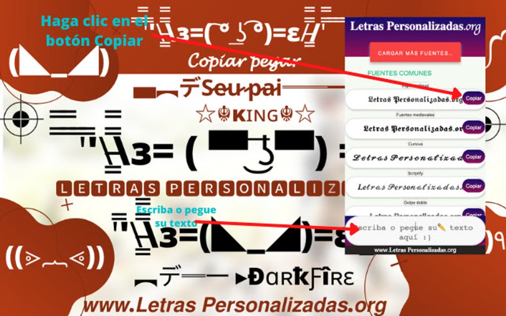 Letras Personalizadas⚡(☉̃ₒ☉)ModificadorLetra Google Chrome için ...