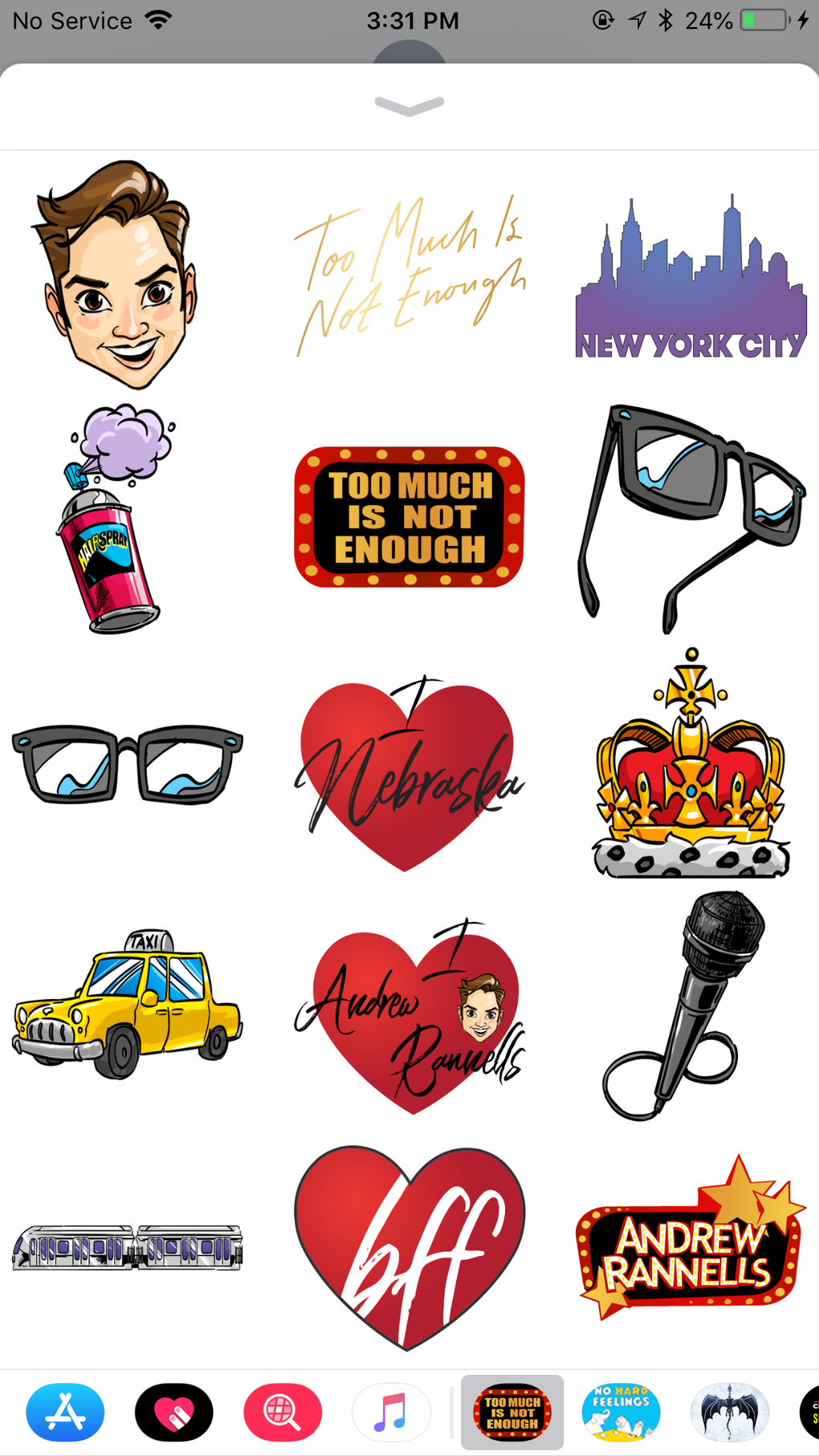 Andrew Rannells Sticker Pack para iPhone - Descargar