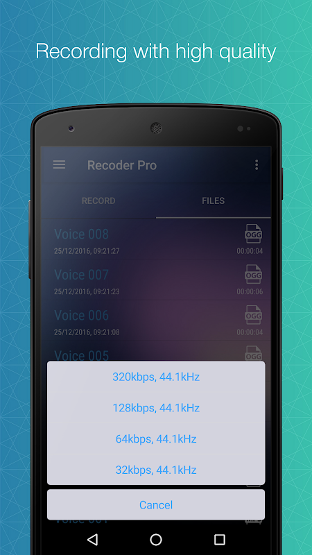 Android 용 Recorder Pro - 다운로드