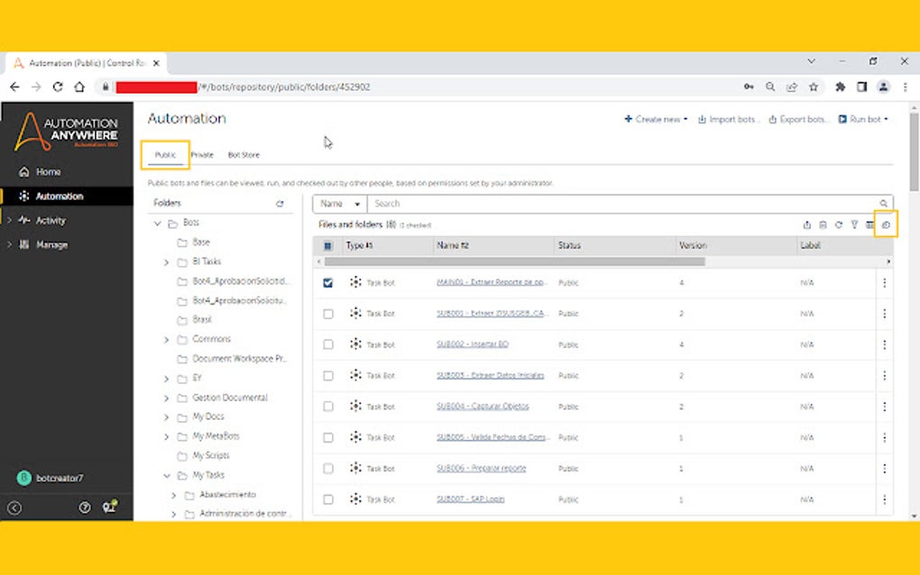 A360 Bot Lifecycle Management for Google Chrome - Extension Download