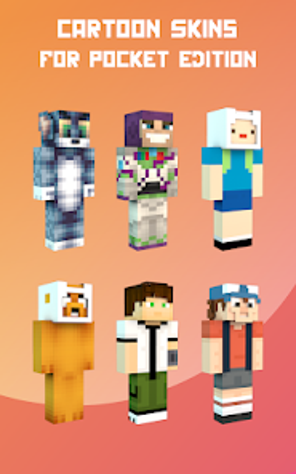 Cartoon Skins cho Android - Tải về