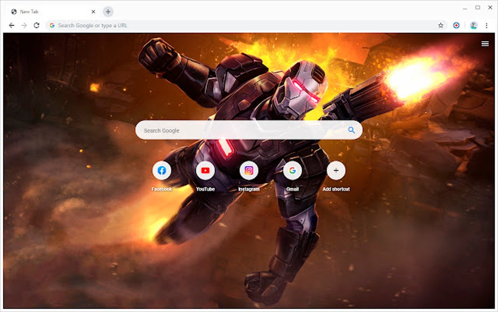 War Machine Marvel comics Wallpapers New Tab for Google Chrome ...