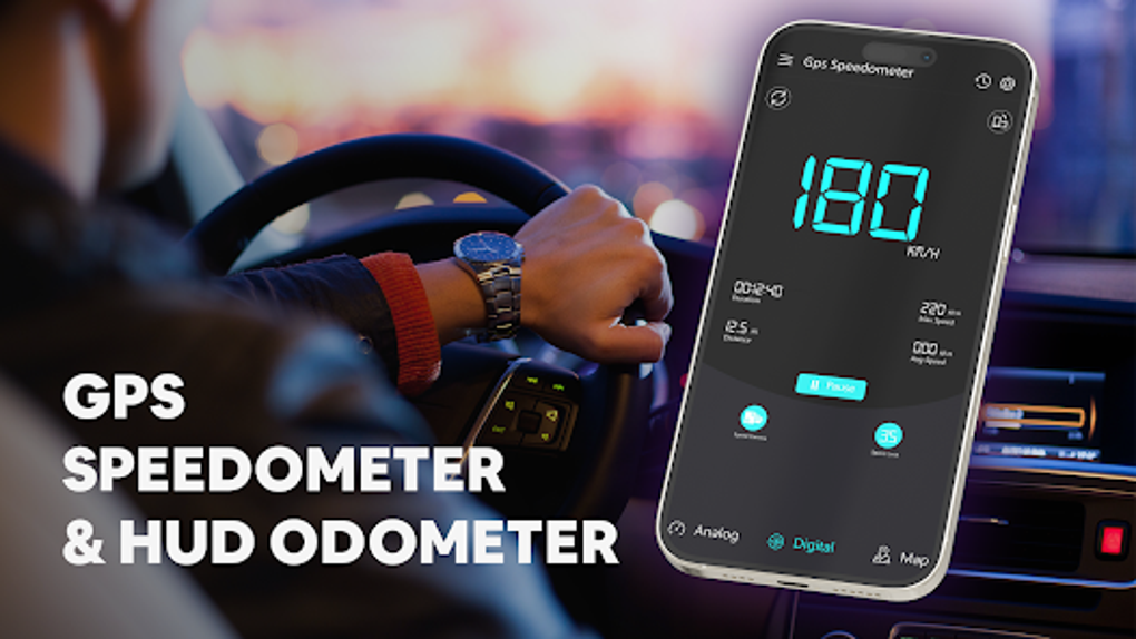 GPS Speedometer: HUD Odometer pour Android - Télécharger