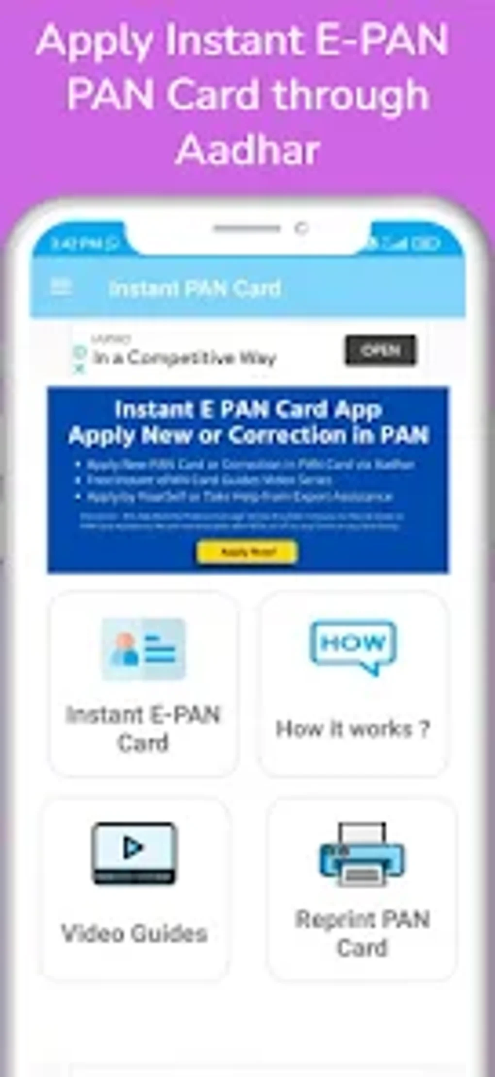 Android 용 Instant PAN Card Apply Online - 다운로드