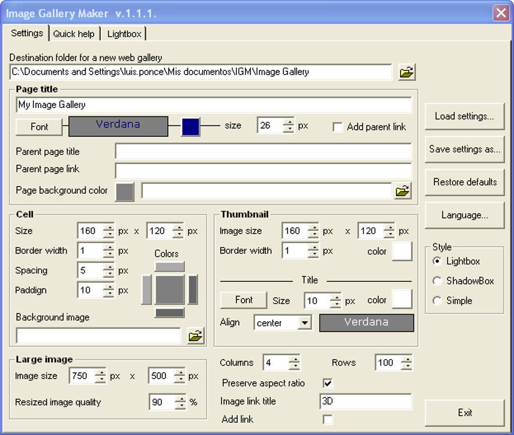 Image Gallery Maker - Descargar