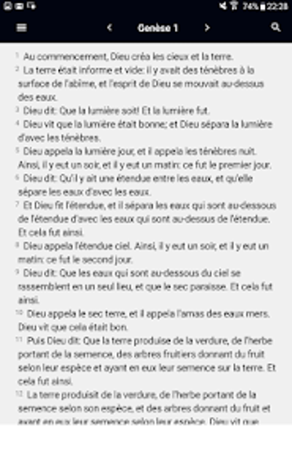 Bible en français Louis Segond pour Android - Télécharger