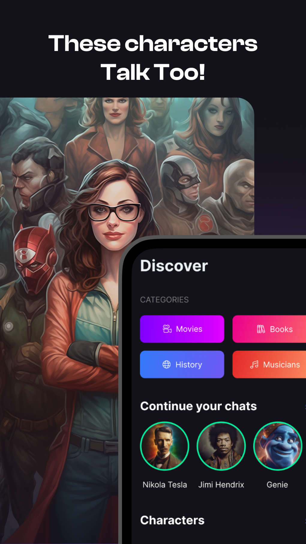 Talk Too: Characters Experts para iPhone - Descargar