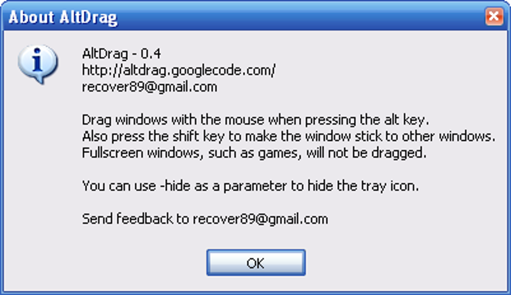 AltDrag - Télécharger