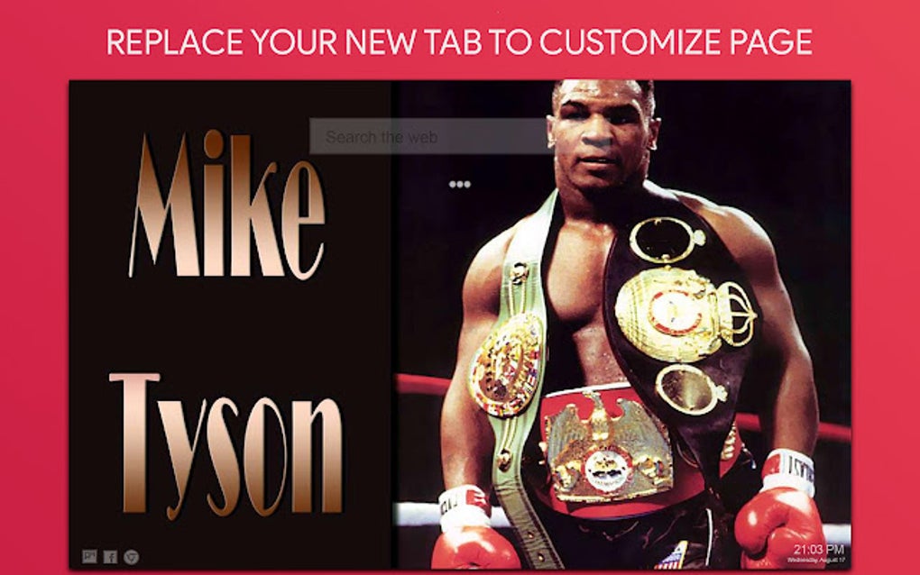 Mike Tyson Wallpaper HD Custom New Tab para Google Chrome - Extensión ...