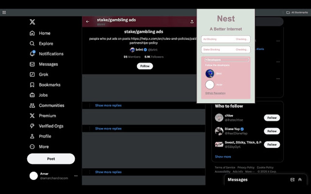 Nest สำหรับ Google Chrome - ส่วนขยาย ดาวน์โหลด