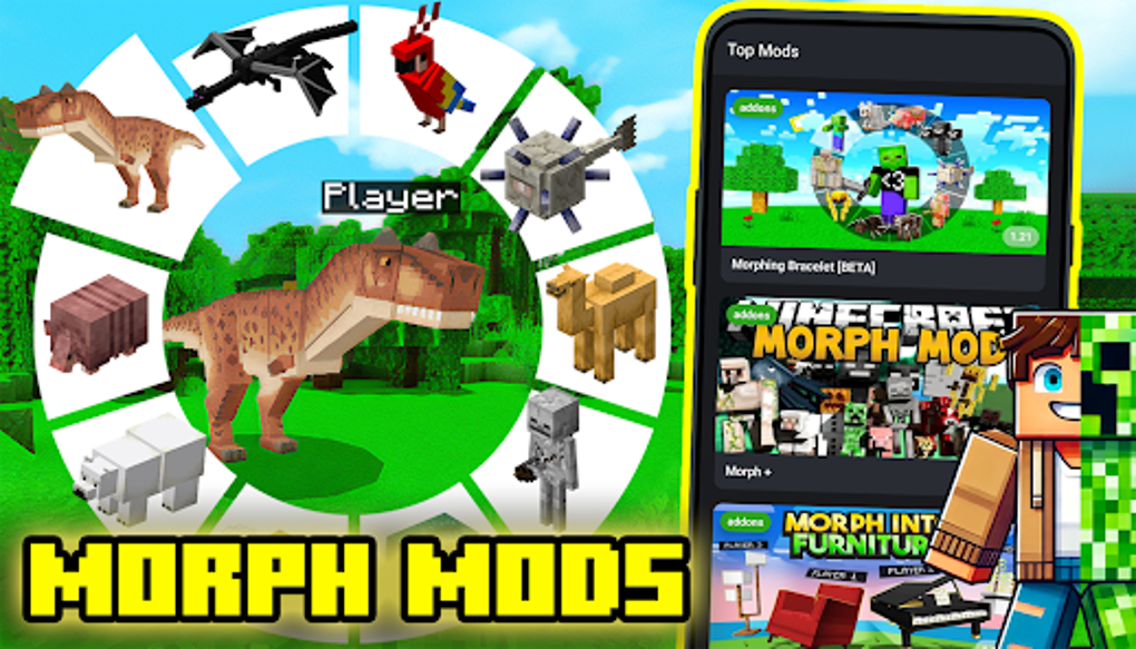 Morph Mods for Minecraft PE para Android - Descargar
