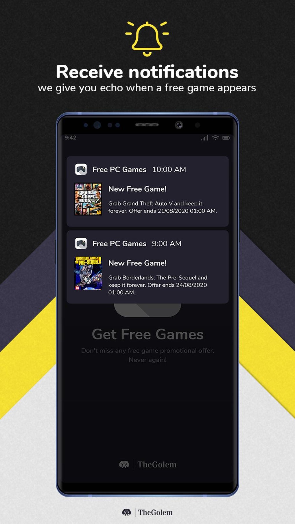 Giveaway PC Games Radar Alert for Android - Download