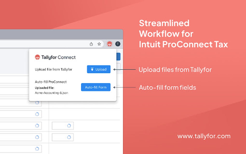 Tallyfor Connect: Auto-fill tax forms para Google Chrome - Extensión ... Tallyfor Connect: Auto-fill tax forms para Google Chrome - Extensión ...