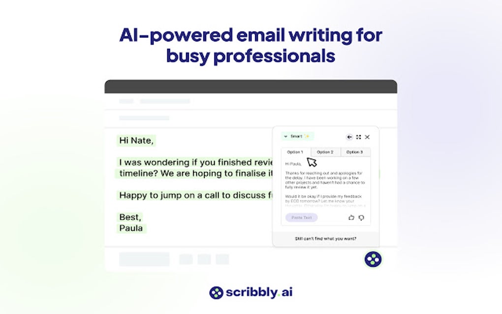 Scribbly AI: ChatGPT Email Assistant for Google Chrome - Extension Download