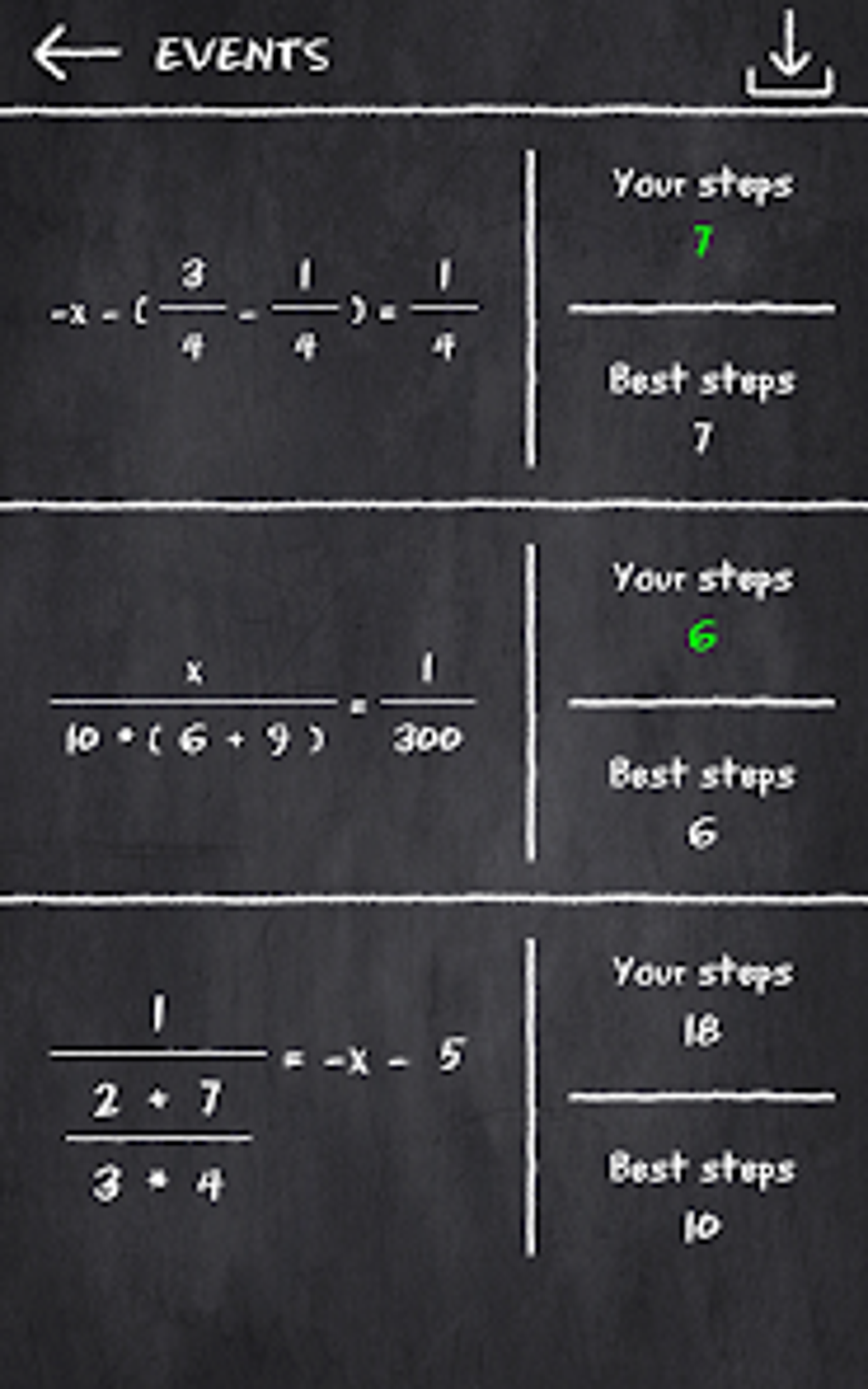x1: Learn to solve equations for Android - Download