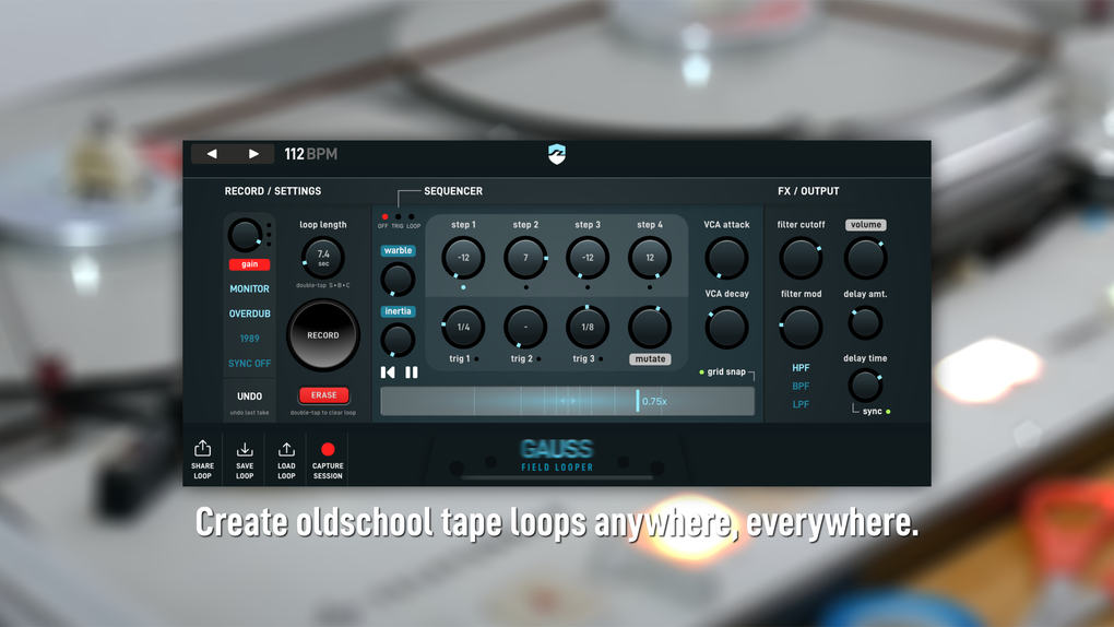 Gauss Field Looper para iPhone - Descargar