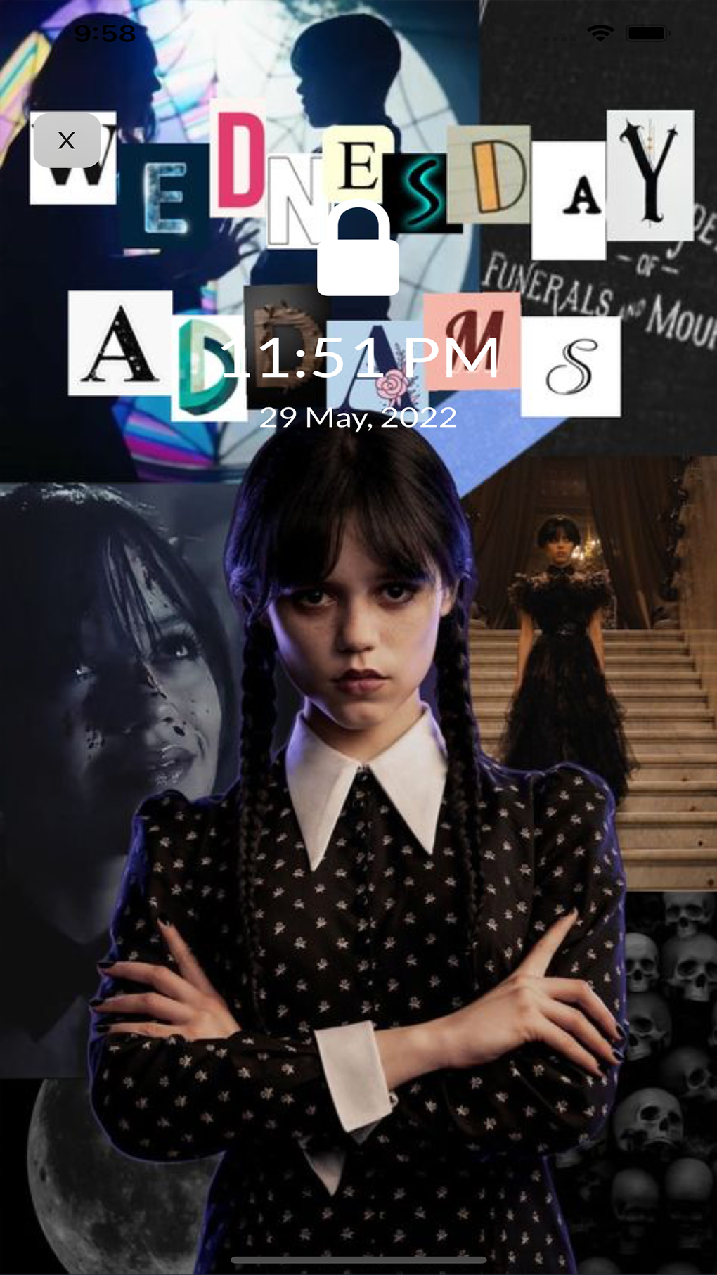 The Wednesday Addams II FanArt для iPhone — Скачать