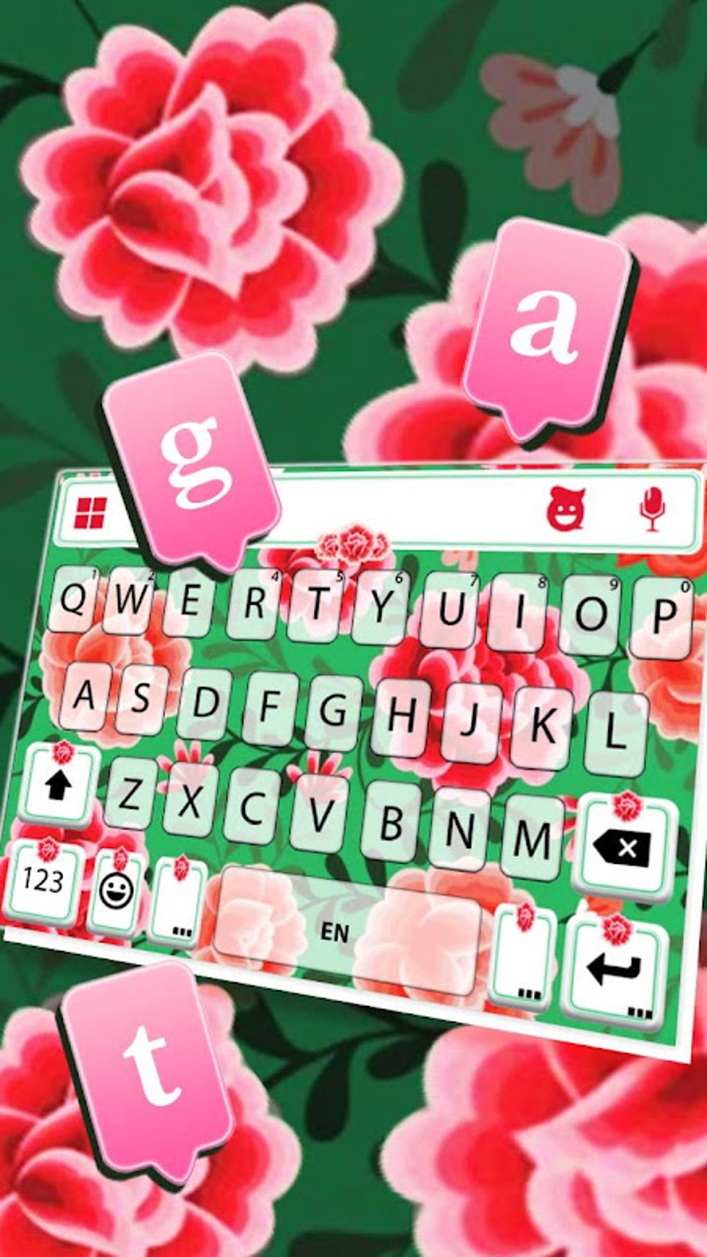 Folk Flower Pattern Keyboard Theme APK for Android - Download