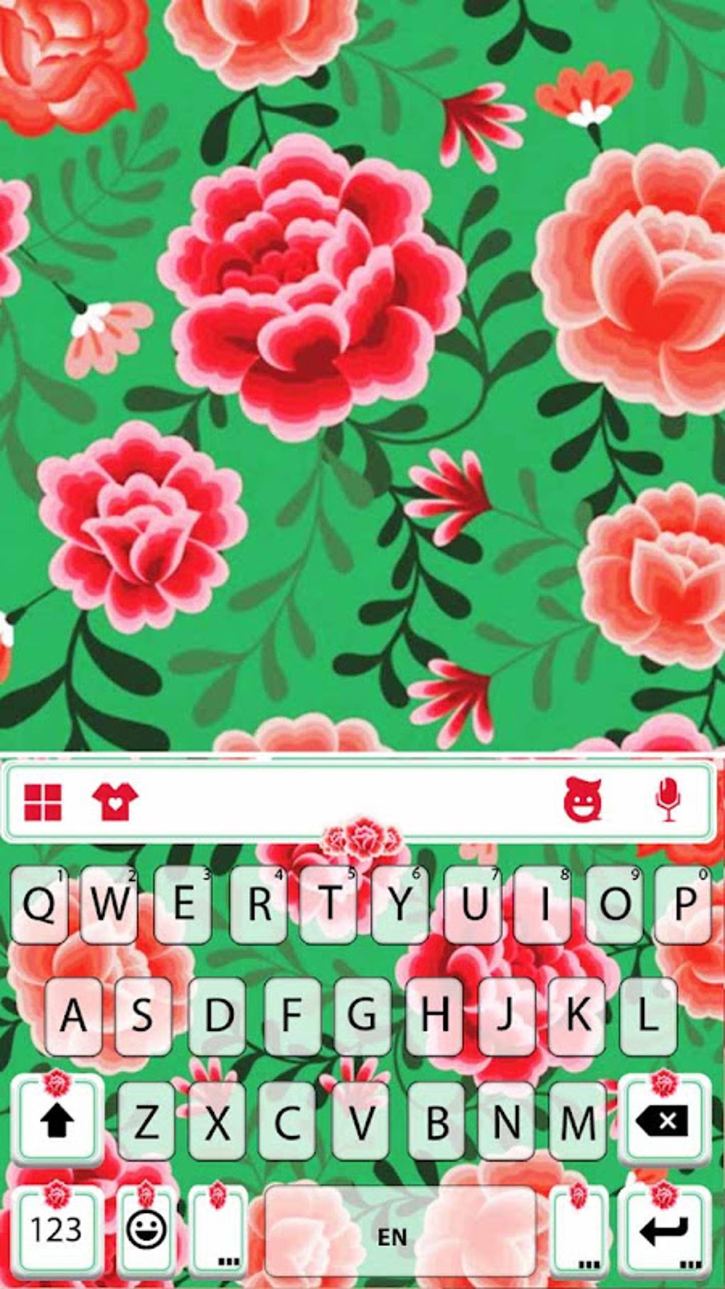 Folk Flower Pattern Keyboard Theme APK for Android - Download