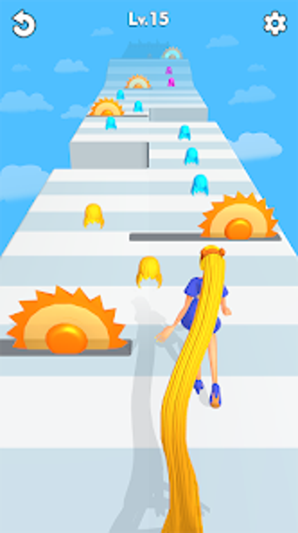 LongHair Girl Runner Hair 3D para Android - Descargar