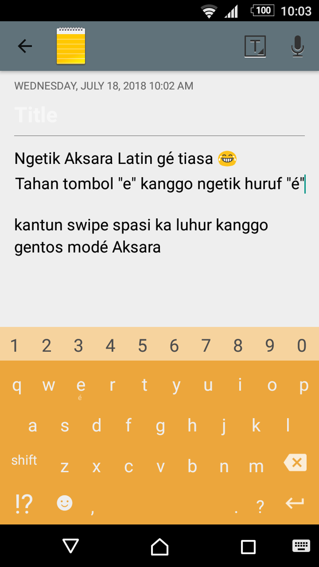 Keyboard Aksara Sunda APK for Android - Download