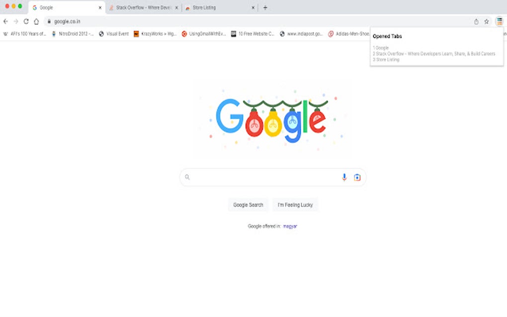 Opened Tabs Google Chrome 용 - 확장 프로그램 다운로드
