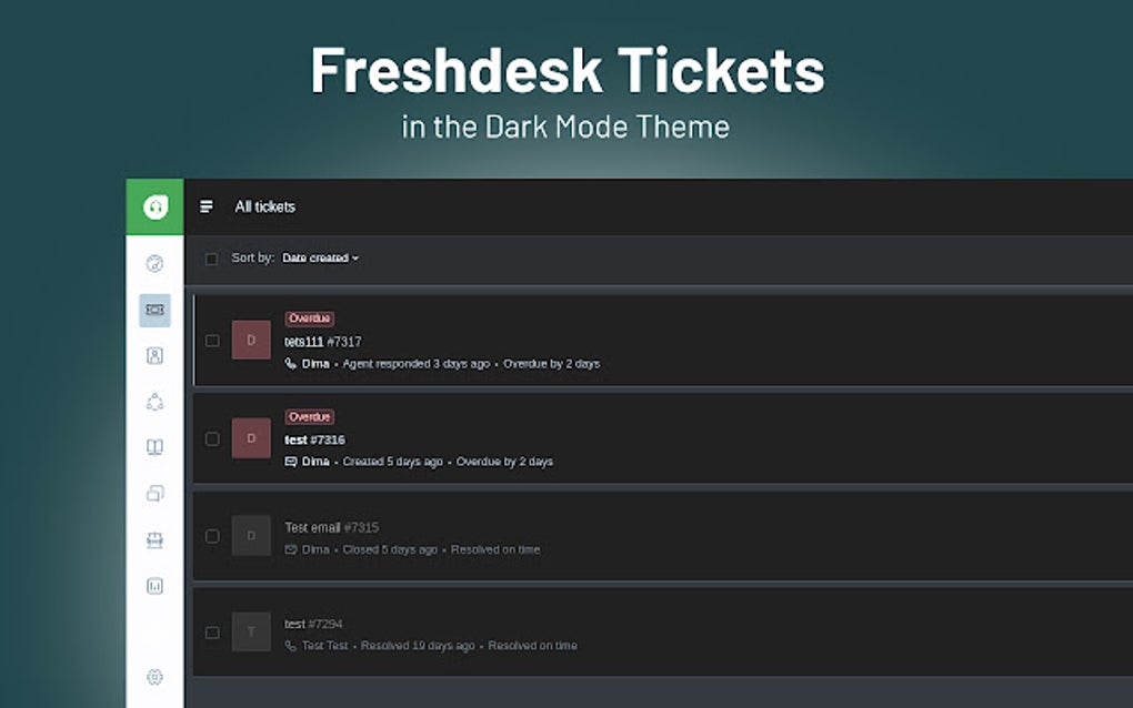 Dark Mode for Freshdesk for Google Chrome - Extension Download