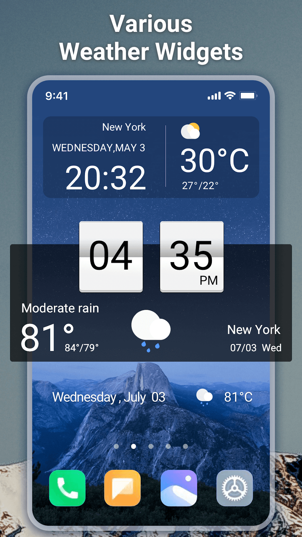 Weather: Live radar widgets para Android - Descargar