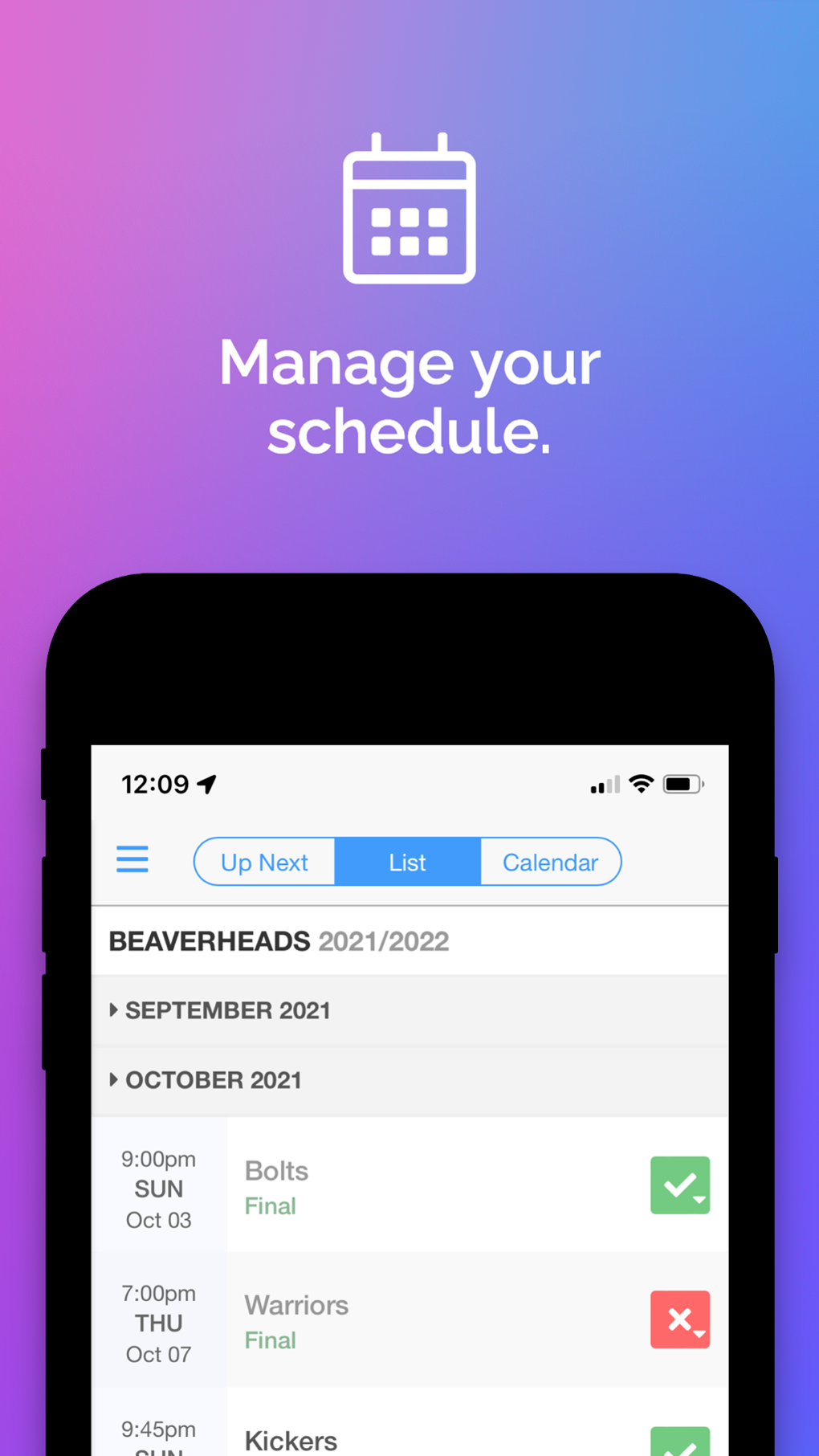 BenchApp - Sports Team Manager for iPhone - Download