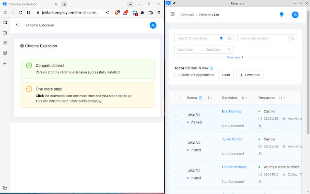 Employee Referrals Recruiter Tool For Google Chrome Extension Download
