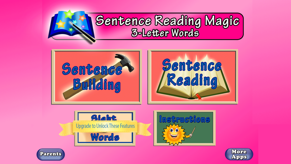 SENTENCE READING MAGIC-Reading Short Vowel CVC words for iPhone - Download
