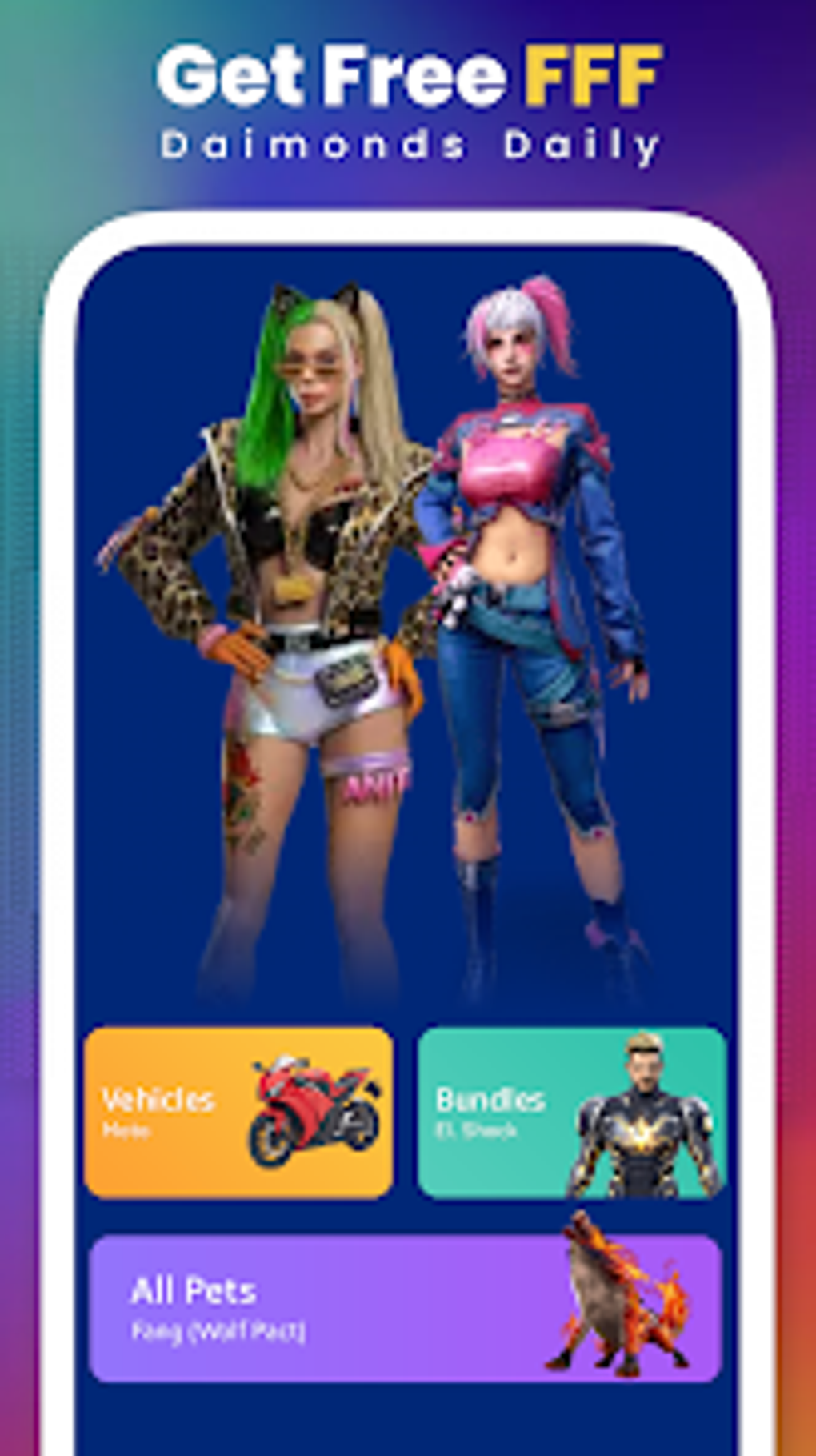 Get Daily Diamonds FFF FF Tips für Android - Download