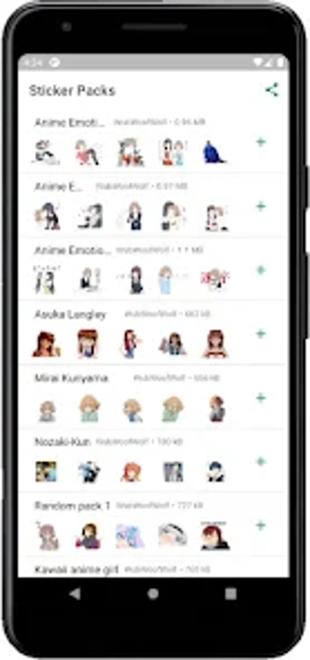 Anime Kawaii Girls Sticker for for Android - Download
