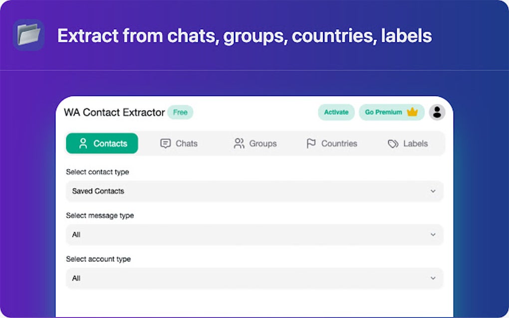 WhatsContact - WA Contacts Extractor & Exporter Google Chrome 용 - 확장 ...