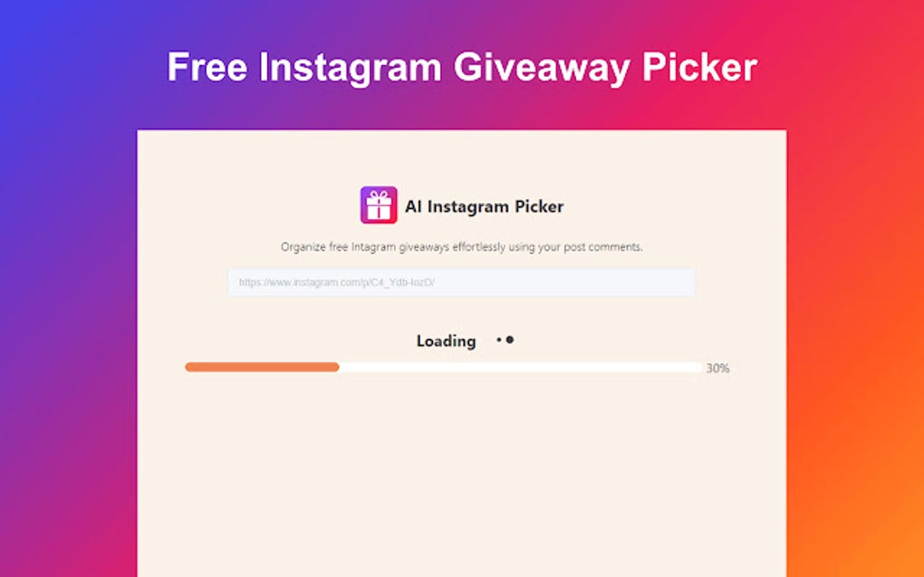 Instagram Giveaway Picker - EasyComment for Google Chrome - Extension ...
