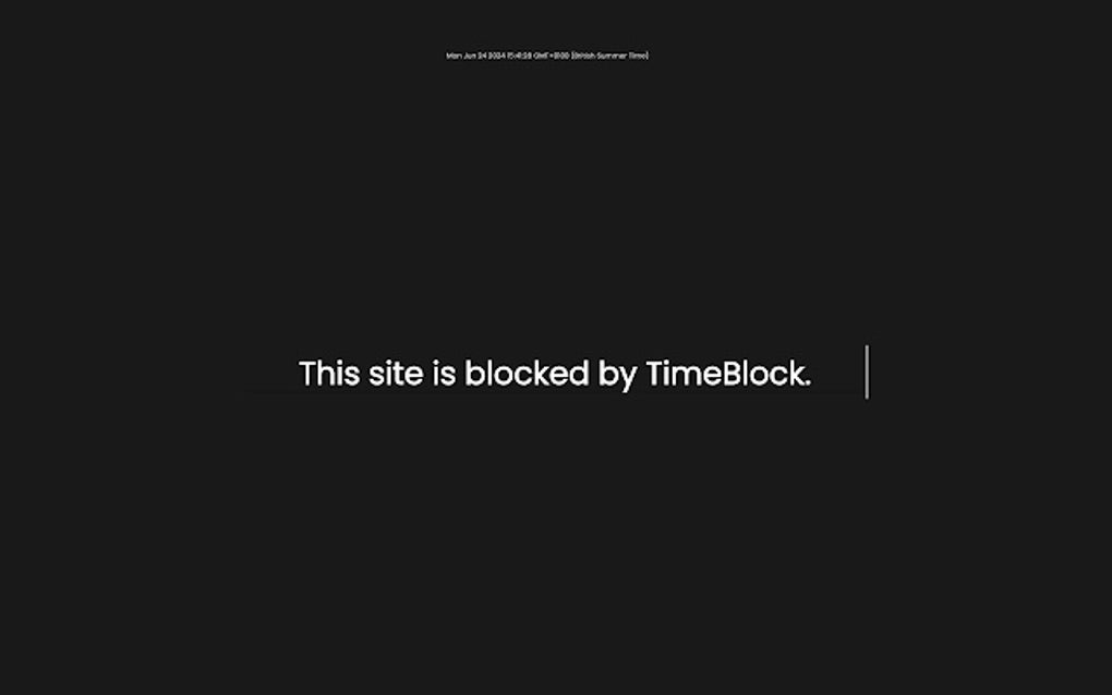 TimeBlock para Google Chrome - Extensión Descargar