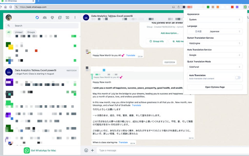 WhatsApp Translator for Google Chrome - Extension Download