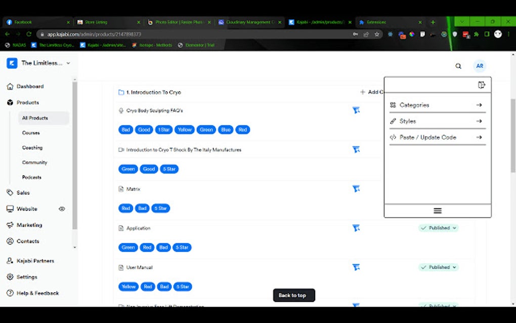 BMS Product Filter for Google Chrome - Extension Download