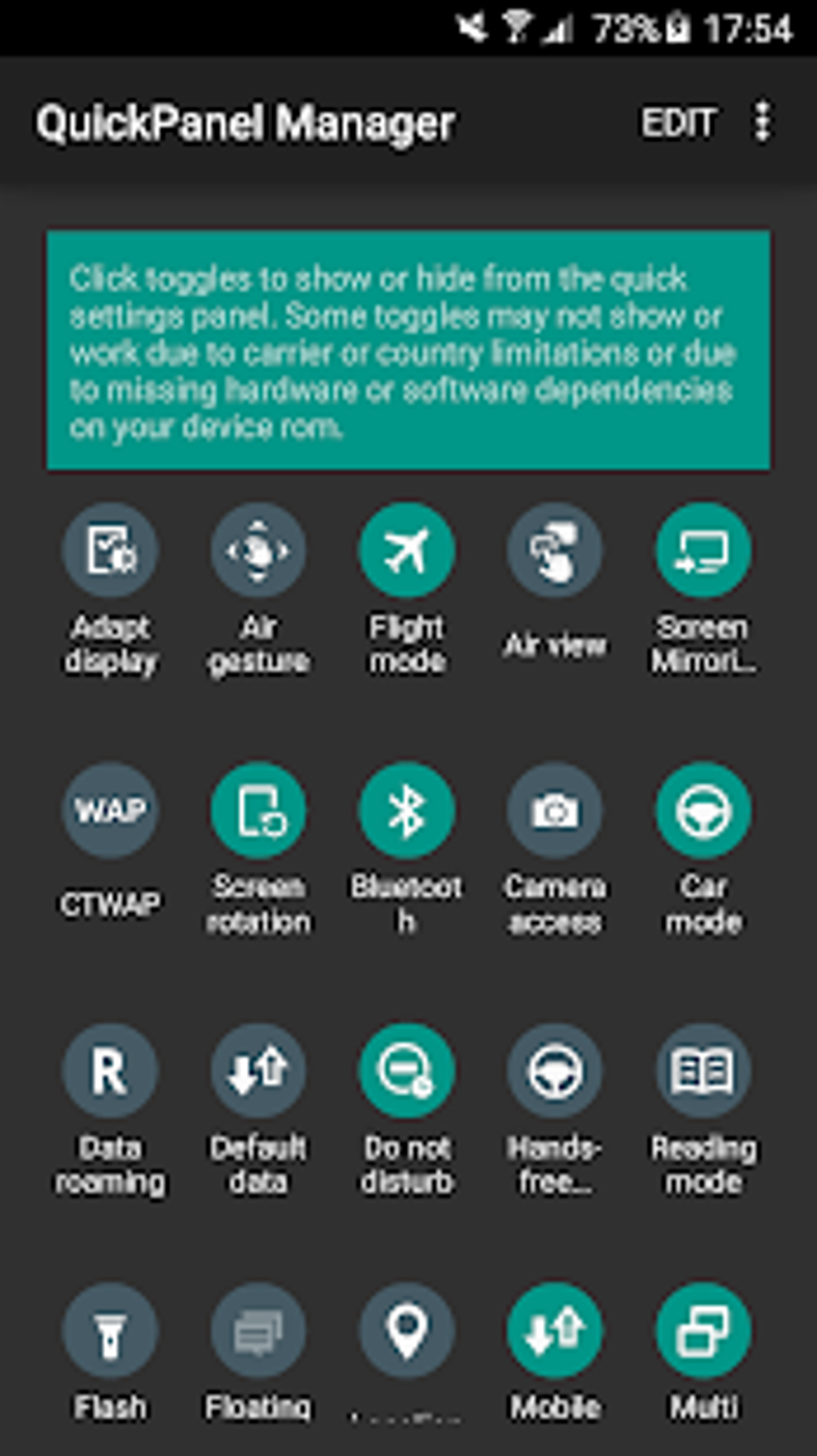 QuickPanel Manager para Android - Descargar