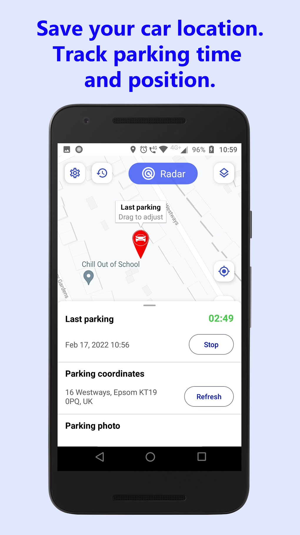 Car Locator automatic para Android - Descargar
