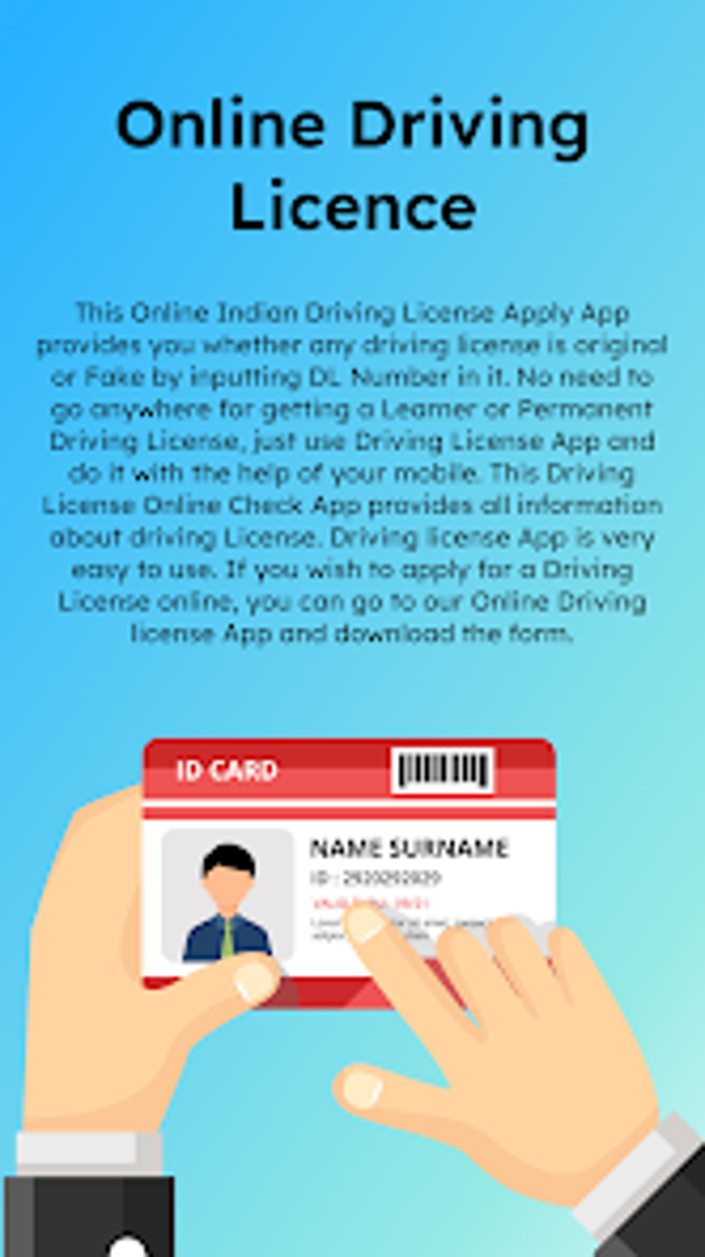 Driving Licence Apply Online per Android - Download