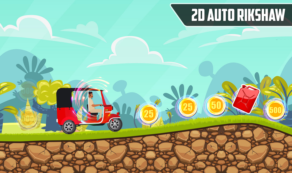 Android 용 Mountain Tuk Tuk Rickshaw Driver - 2D Racing 2020 APK - 다운로드
