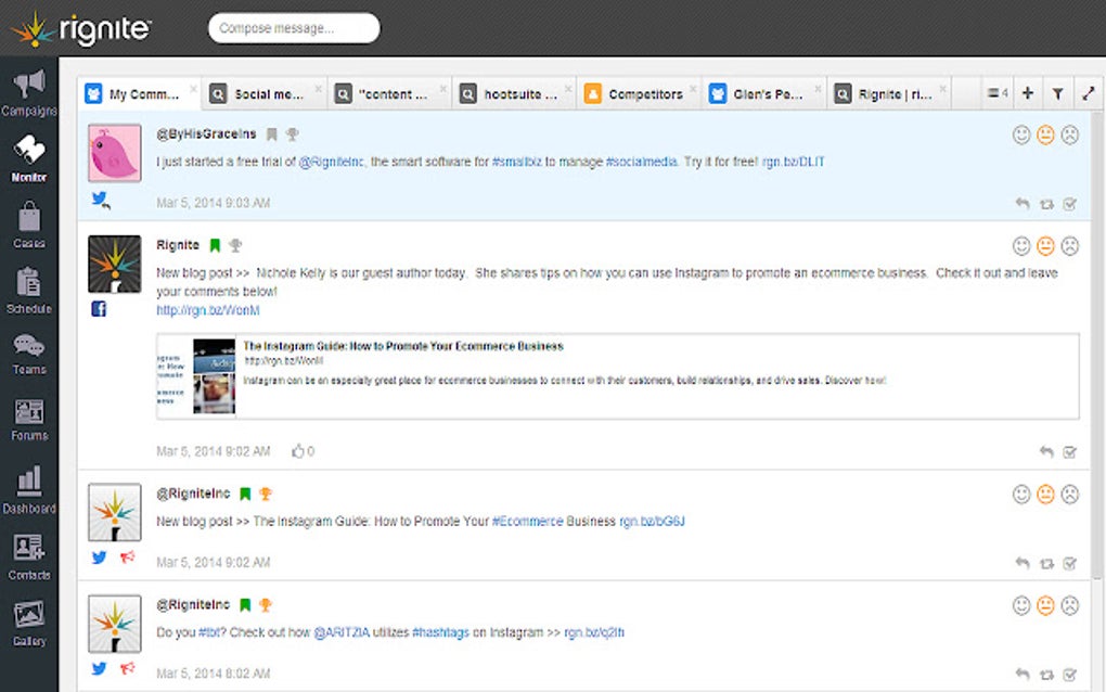 Rignite Social Post Extension para Google Chrome - Extensión Descargar