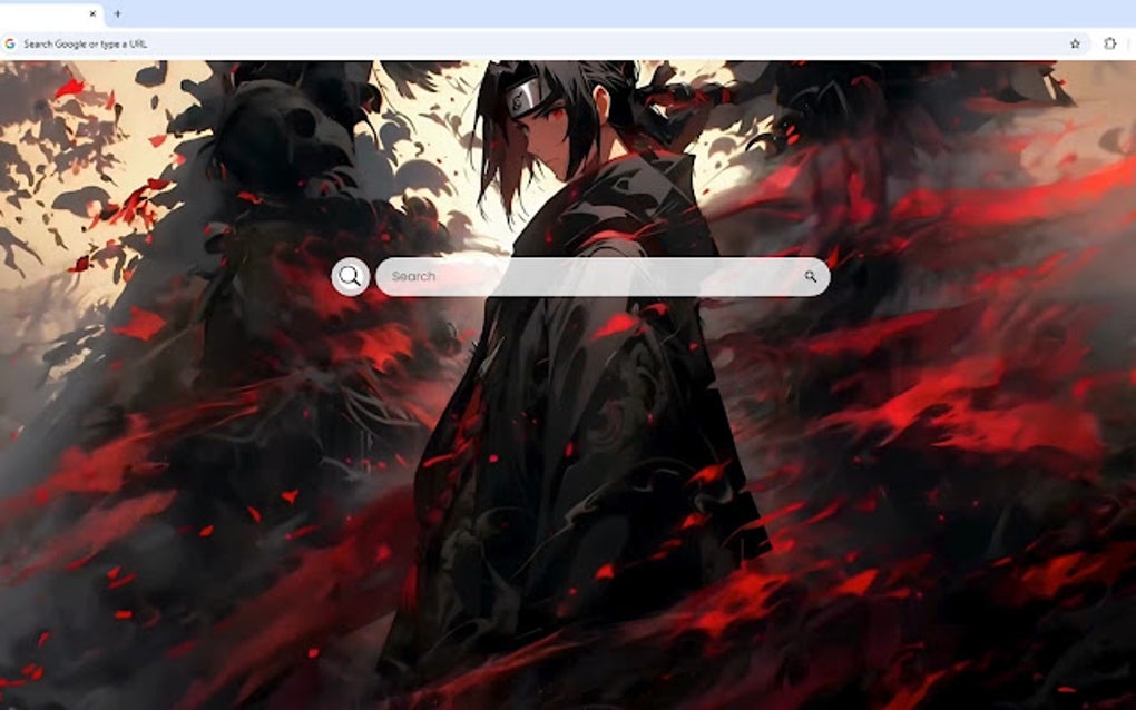Itachi Uchiha - Flame Live Wallpaper para Google Chrome - Extensión Descargar