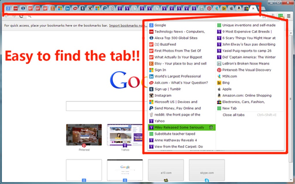 Speed Tabs for Google Chrome - Extension Download